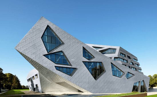 Facade cladding system for Leuphana University | RHEINZINK | ESI ...