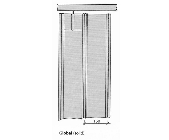 Global sliding / folding shutter with aluminium panels | SimFlex ...