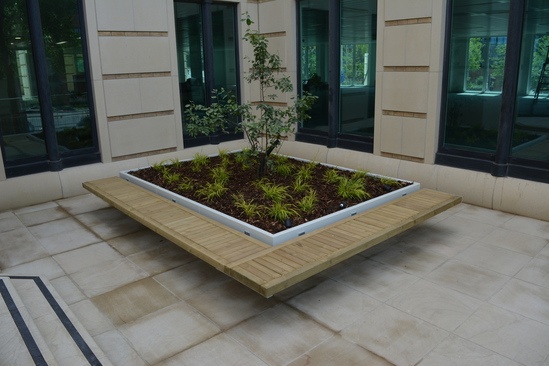 Stratum aluminium modular planters | Street Design | ESI External Works