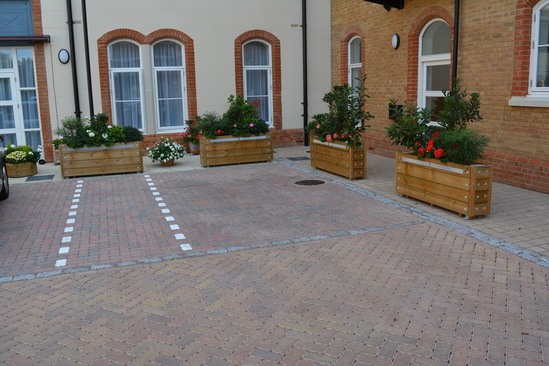 Long barrier planters | Street Design | ESI External Works