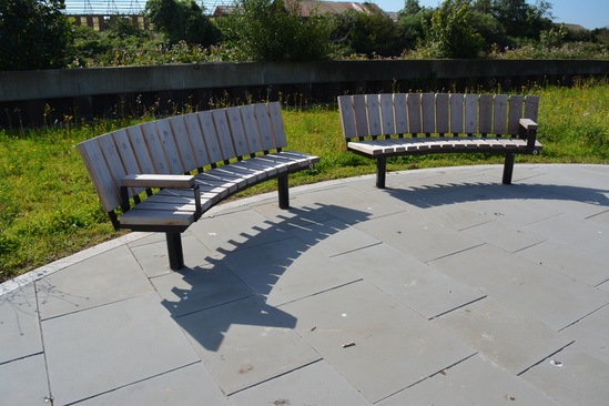 Spalding timber and metal seating | Street Design | ESI External Works