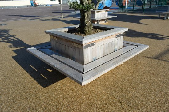 Planters with integrated seating | Street Design | ESI External Works