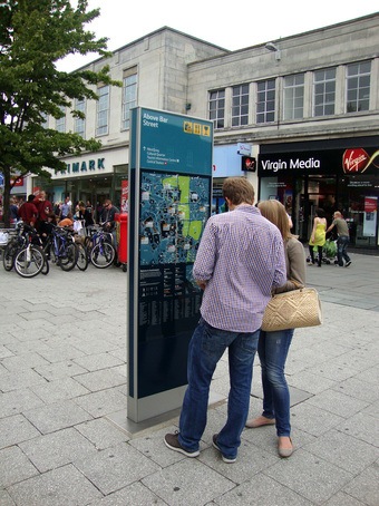 Wayfinding signage system totems and monoliths | Trueform | ESI ...