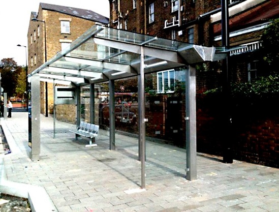 Apex modular bus shelter | Trueform | ESI External Works