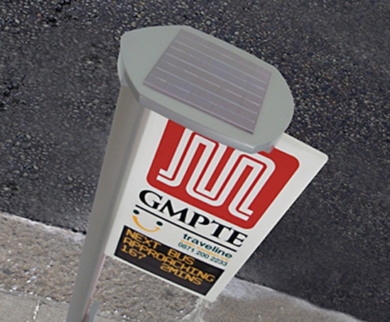 Elite bus stop information system | Trueform | ESI External Works