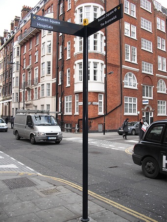 Legible London wayfinding fingerpost | Trueform | ESI External Works