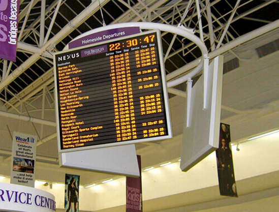 LED CRT Replacement railway station information displays | Trueform ...