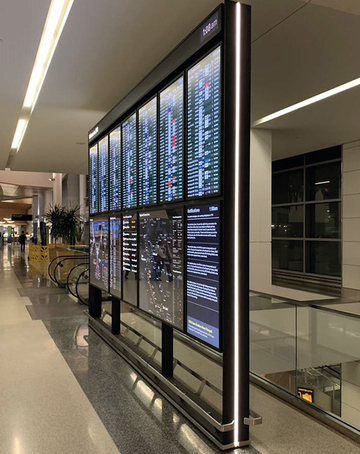 Digital directional signage - San Francisco Airport | Trueform | ESI ...