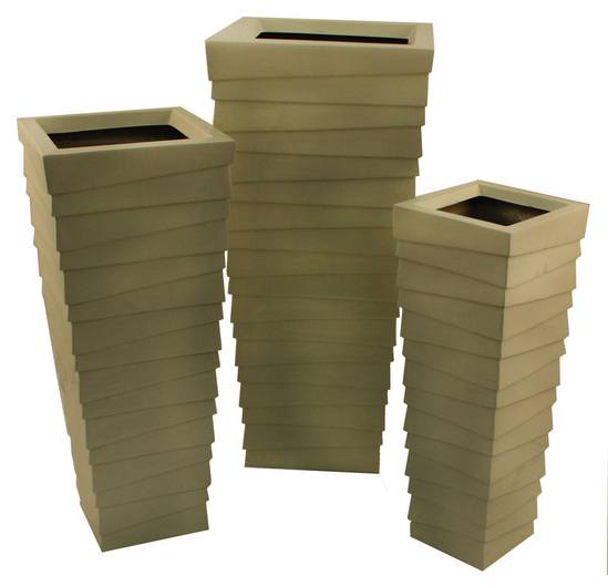 Avant-Garde - Stack contemporary tapered outdoor planters | Livingreen ...