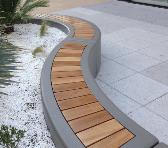 Bespoke lightweight island planters for shopping centre | Livingreen ...