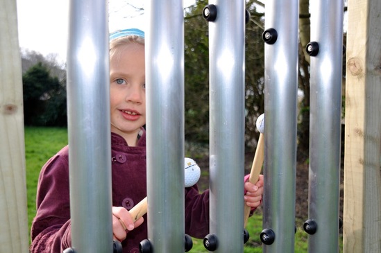 Corner Chimes for outdoor play | Acoustic Arts | ESI External Works