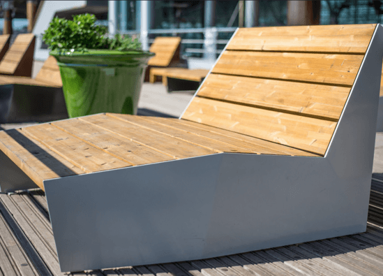 BLOC sunbench | Vestre Ltd | ESI External Works