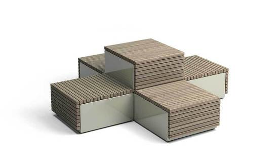 CODE square module bench | Vestre Ltd | ESI External Works