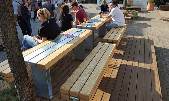 KONG bench seat | Vestre Ltd | ESI External Works