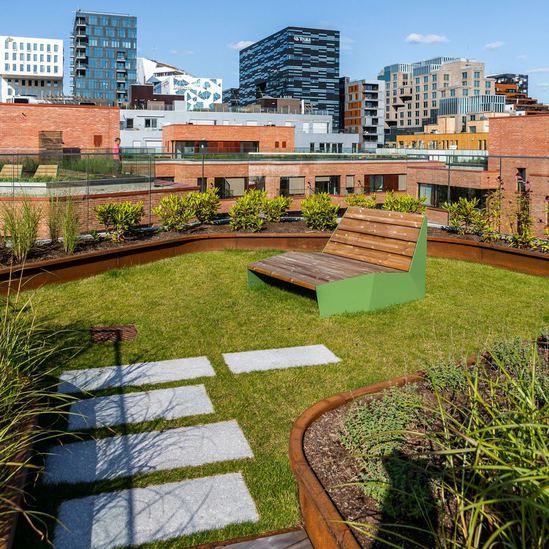 Seating and tables for residential roof terraces, Norway | Vestre Ltd ...