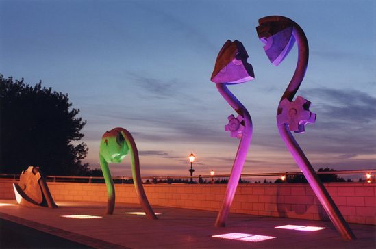 Slipstream nautical-themed sculpture - Dalmarnock Bridge | Joseph ...