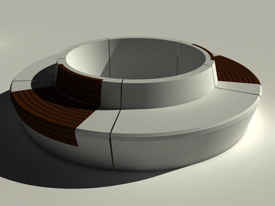 WOOD-Line Round tree seat | URBASTYLE® | ESI External Works