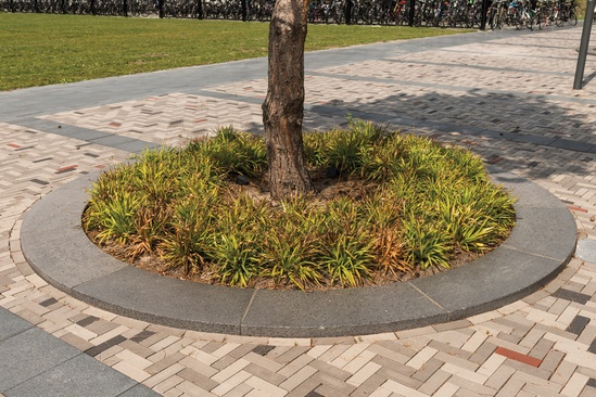 Architectural concrete tree surrounds, Dronten Station | URBASTYLE ...
