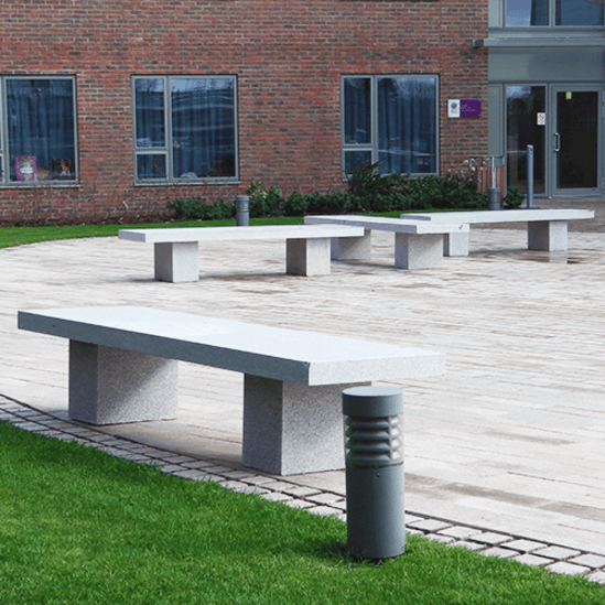 Architectural seating, university campus redevelopment | Artform Urban ...