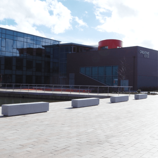 Architectural seating, university campus redevelopment | Artform Urban ...