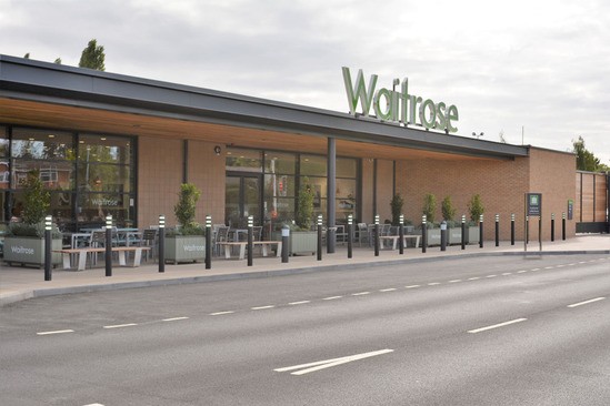 Complementary outdoor seating & litter bins for Waitrose | Artform ...