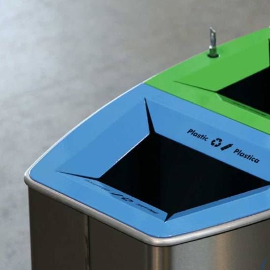 Aero External Recycling Litter Bin | Artform Urban Furniture | ESI ...