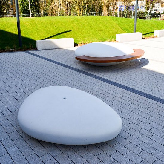 Stone seating for Montem Ice Arena, Slough | Artform Urban Furniture ...