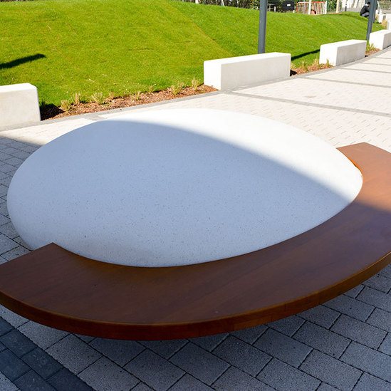 Stone seating for Montem Ice Arena, Slough | Artform Urban Furniture ...