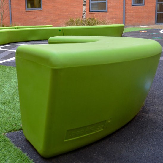 Plastic seating for paediatric hospital courtyard | Artform Urban ...