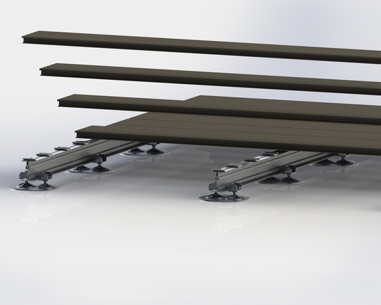 AR-DECK aluminium A-rated decking and sub-frame system | Alfresco ...