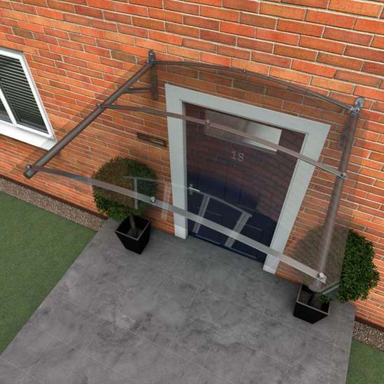 Type D arched polycarbonate door canopy | House of Canopies | ESI ...