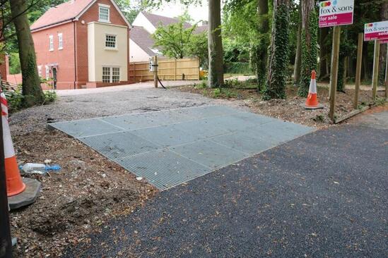 RB heavy duty tree root protector for new driveway | Green Grid Systems ...