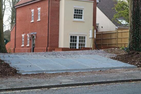 RB heavy duty tree root protector for new driveway | Green Grid Systems ...