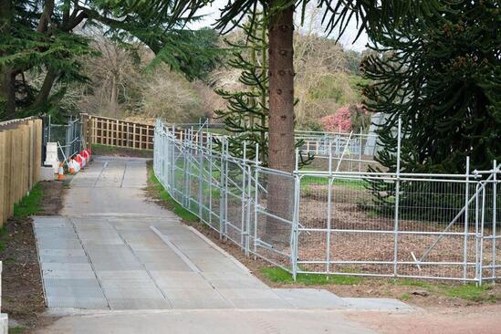 Tree root protection on access road at Royal Botanic Gardens | Green ...
