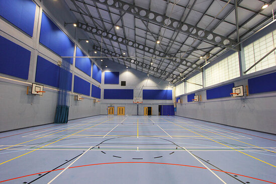 Floor refurbishment and acoustics for school sports hall | TVS Sports ...