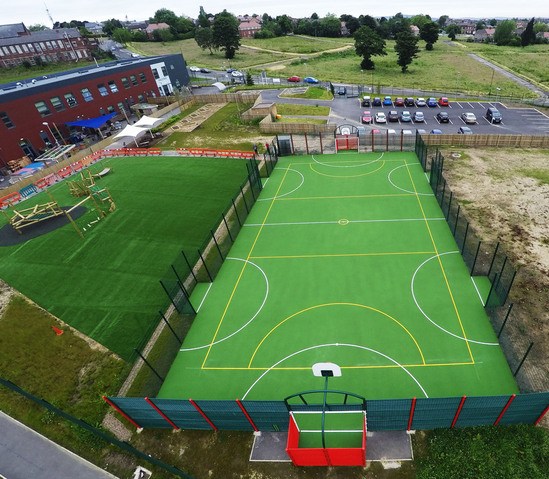 MUGA installation - Prince Edward Primary School | Caloo | ESI External ...