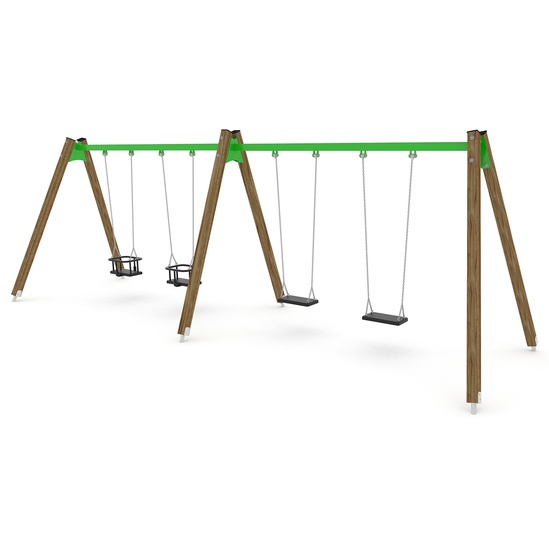 Junior and infant timber swings | Caloo | ESI External Works