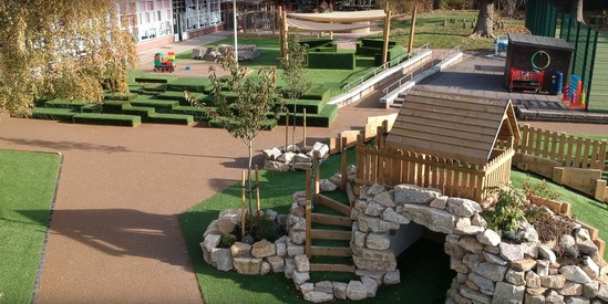 Outdoor play area for London primary school | Timotay Playscapes | ESI ...
