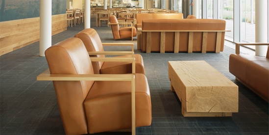 Bespoke reception area seating | Benchmark | ESI Interior Design