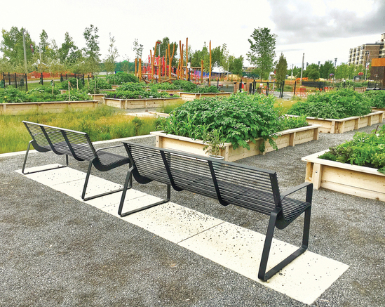 Preva Urbana Park Bench | mmcité UK | ESI External Works