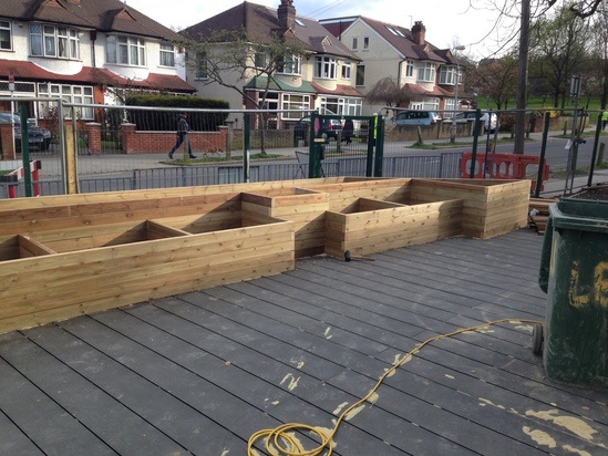 Bespoke wooden fruit and veg planters for SEN school | Taylor Made ...
