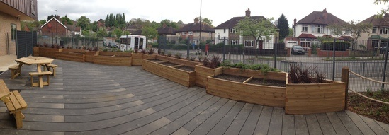 Bespoke wooden fruit and veg planters for SEN school | Taylor Made ...