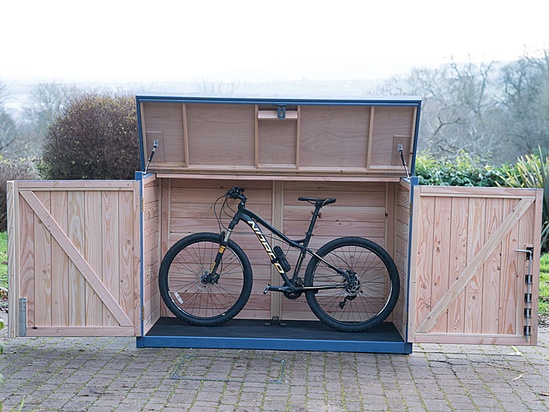Pedalbase 3 solid timber bike shed | The Bike Shed Company | ESI ...