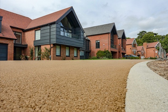Coloured aggregate surfacing for residential roads | NatraTex | ESI ...