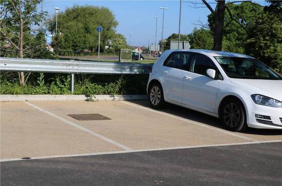 Car parking bay surfacing - Yate Riverside retail park | NatraTex | ESI ...