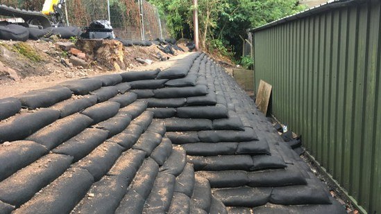 Rootlok vegetated wall system | GeoGrow | ESI External Works