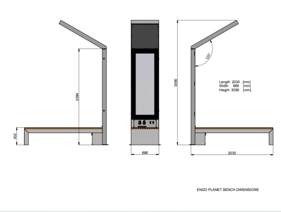 EnGoPlanet Smart solar-powered bench | Renewable On | ESI External Works
