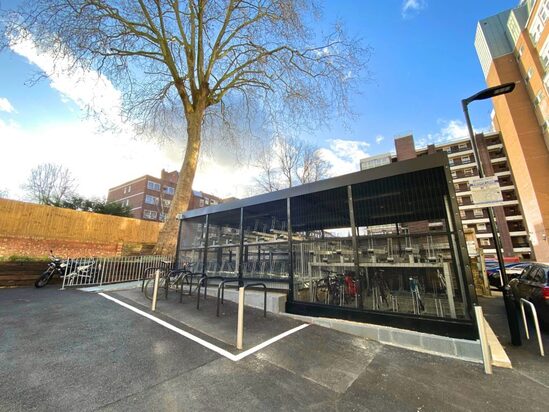 Carlton high-security cycle enclosure | The Bike Storage Company | ESI ...