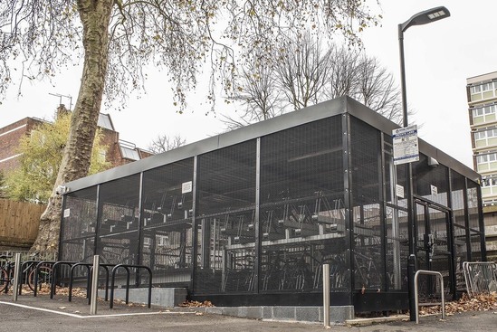 Carlton high-security cycle enclosure | The Bike Storage Company | ESI ...