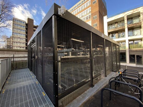 Carlton high-security cycle enclosure | The Bike Storage Company | ESI ...